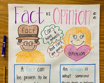 Fact or Opinion Chart - Etsy