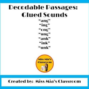 K-3 Decodable / Fluency / Comprehension / Homeschool / Glued Sounds ...