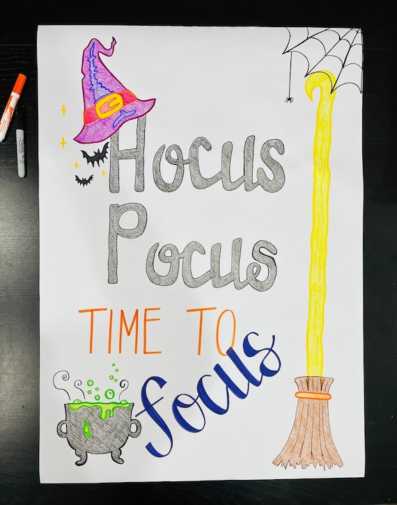 Hocus Pocus Time to Focus Anchor Chart - Etsy