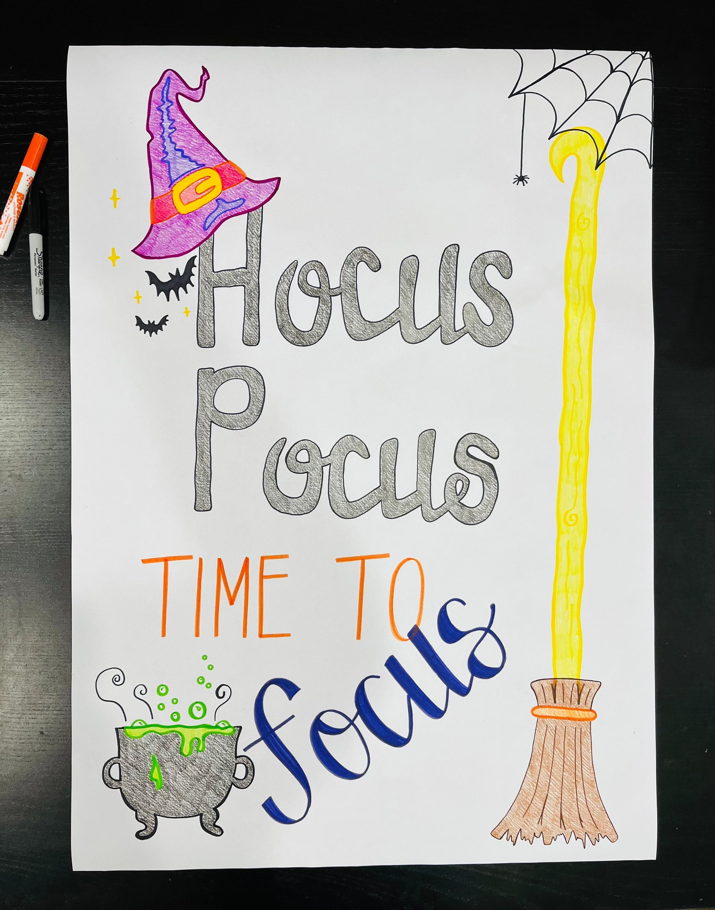 Hocus Pocus Time to Focus Anchor Chart - Etsy