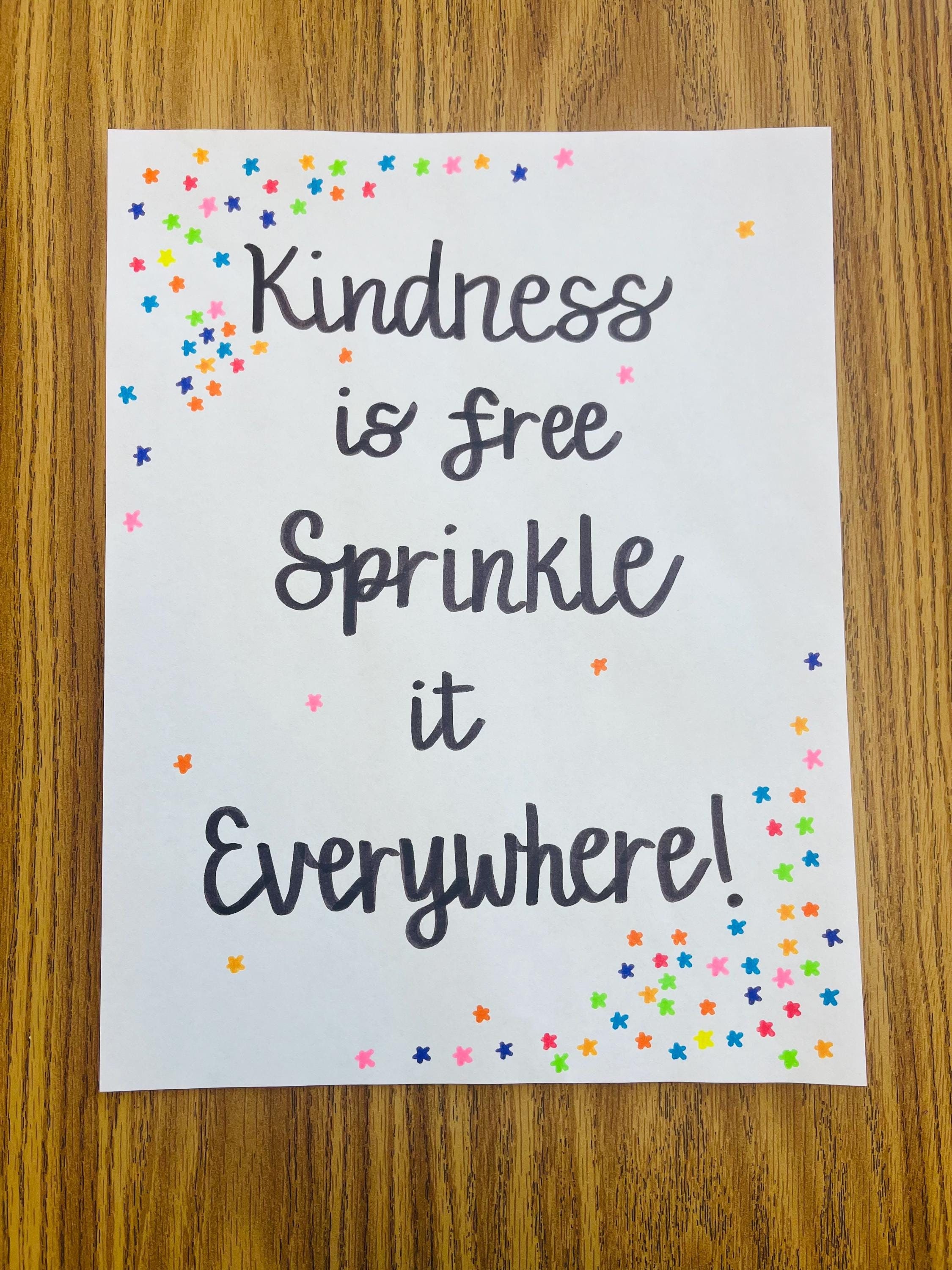 Spread Kindness Classroom Poster - Etsy