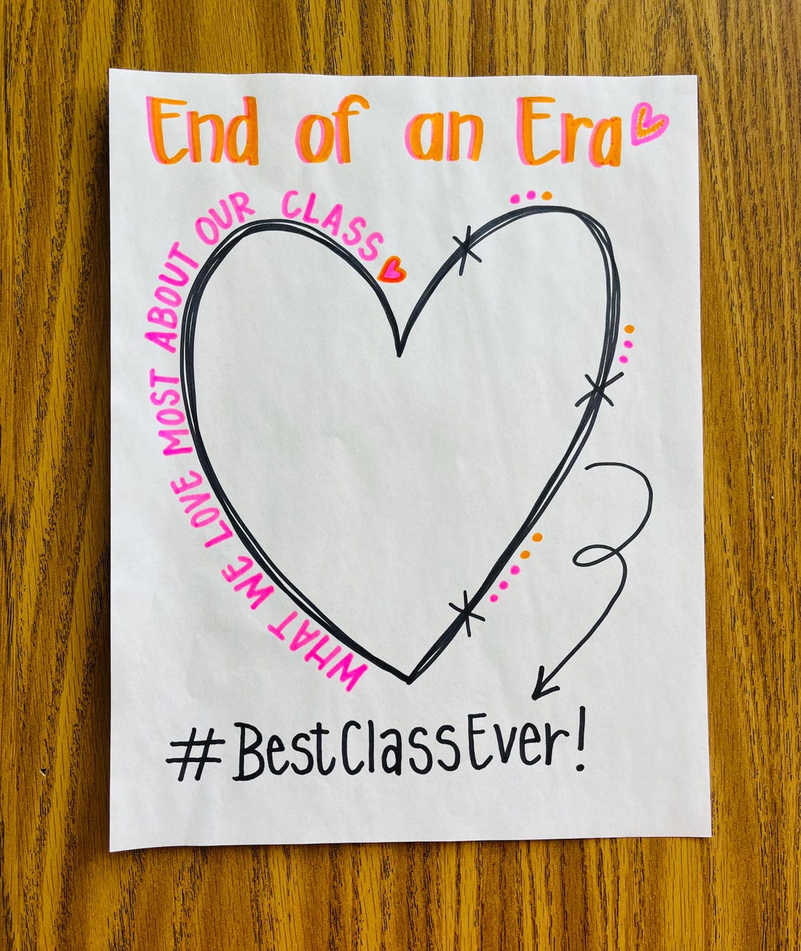 End of an Era/ End of School Year Class Poster - Etsy