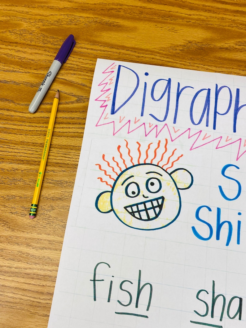 Digraph Anchor Chart - Etsy