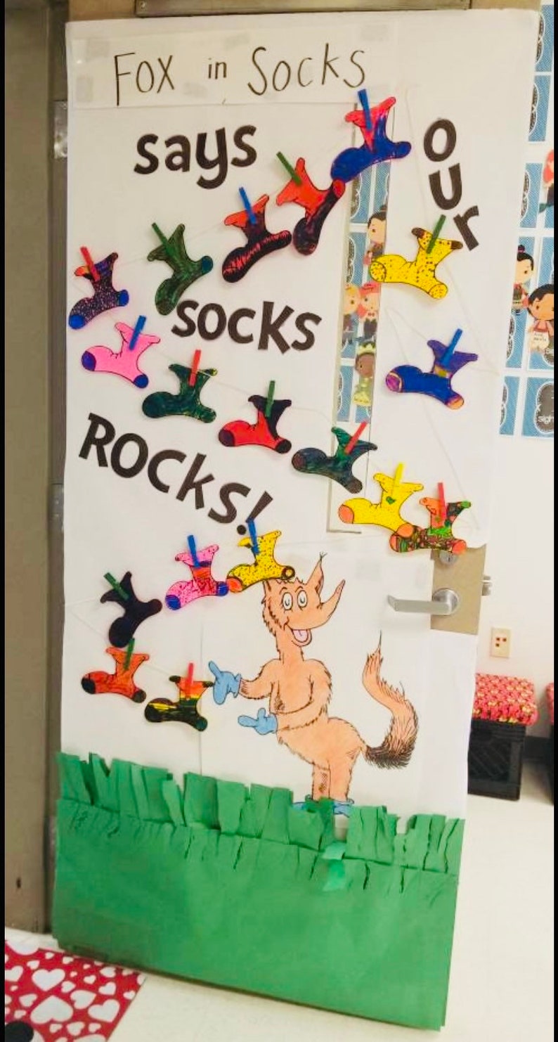 Fox in Socks Classroom Poster/door Decor - Etsy