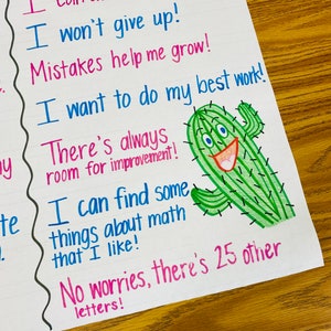 Growth Mindset Anchor Chart - Etsy