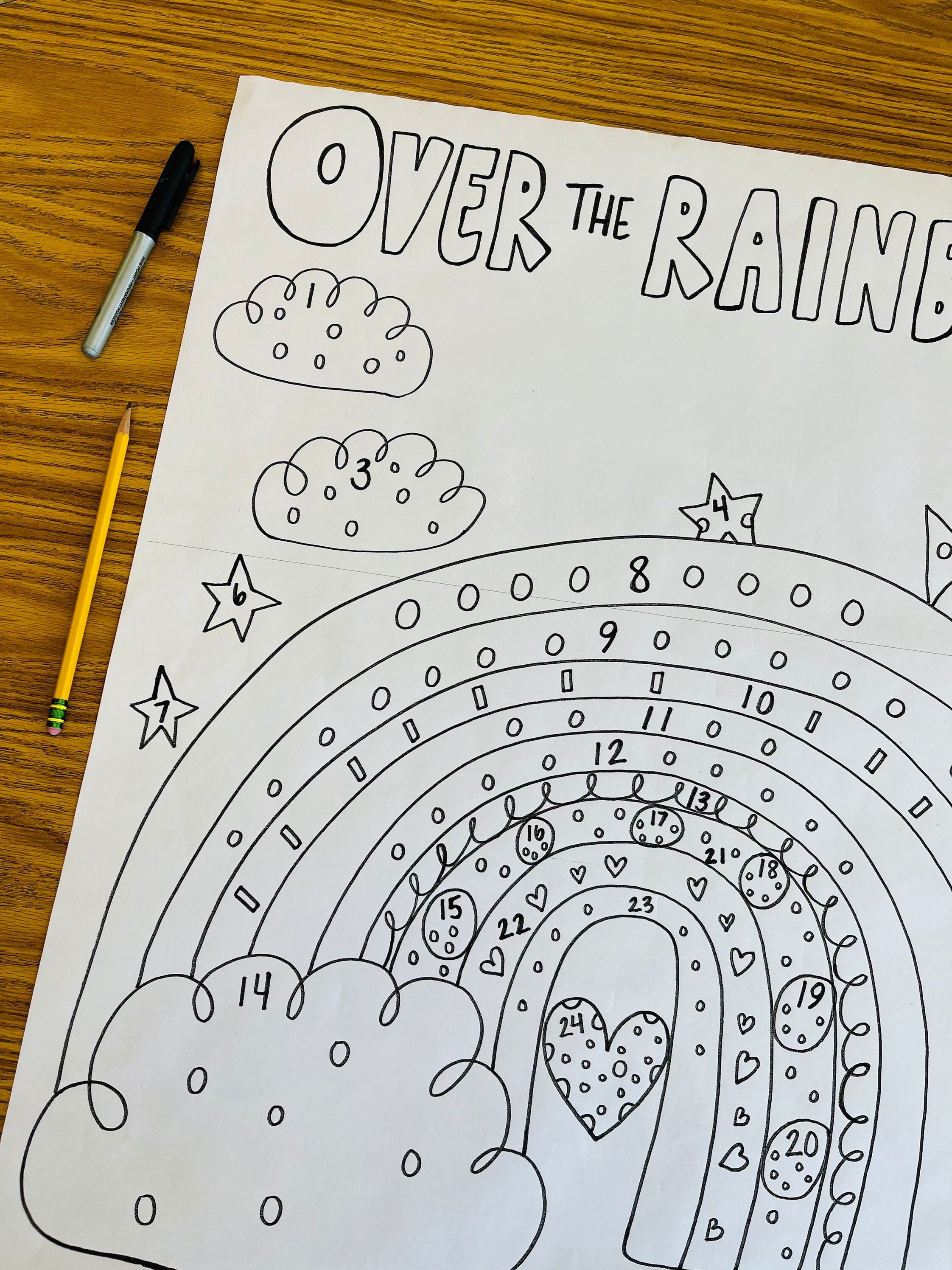 Over the Rainbow Anchor Chart - Etsy
