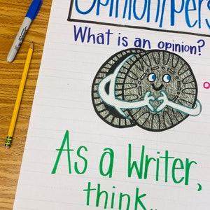 Opinion/persuasive Oreo Writing Anchor Chart - Etsy