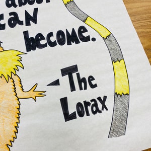 The Lorax Quote Classroom Poster - Etsy