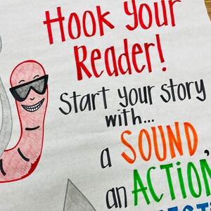 Hook Your Reader Anchor Chart - Etsy