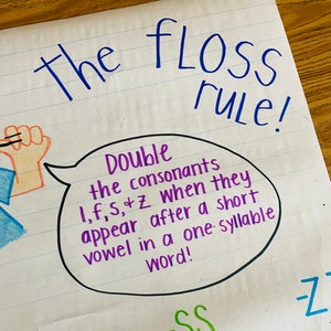 Bonus Letter/floss Rule Anchor Chart - Etsy