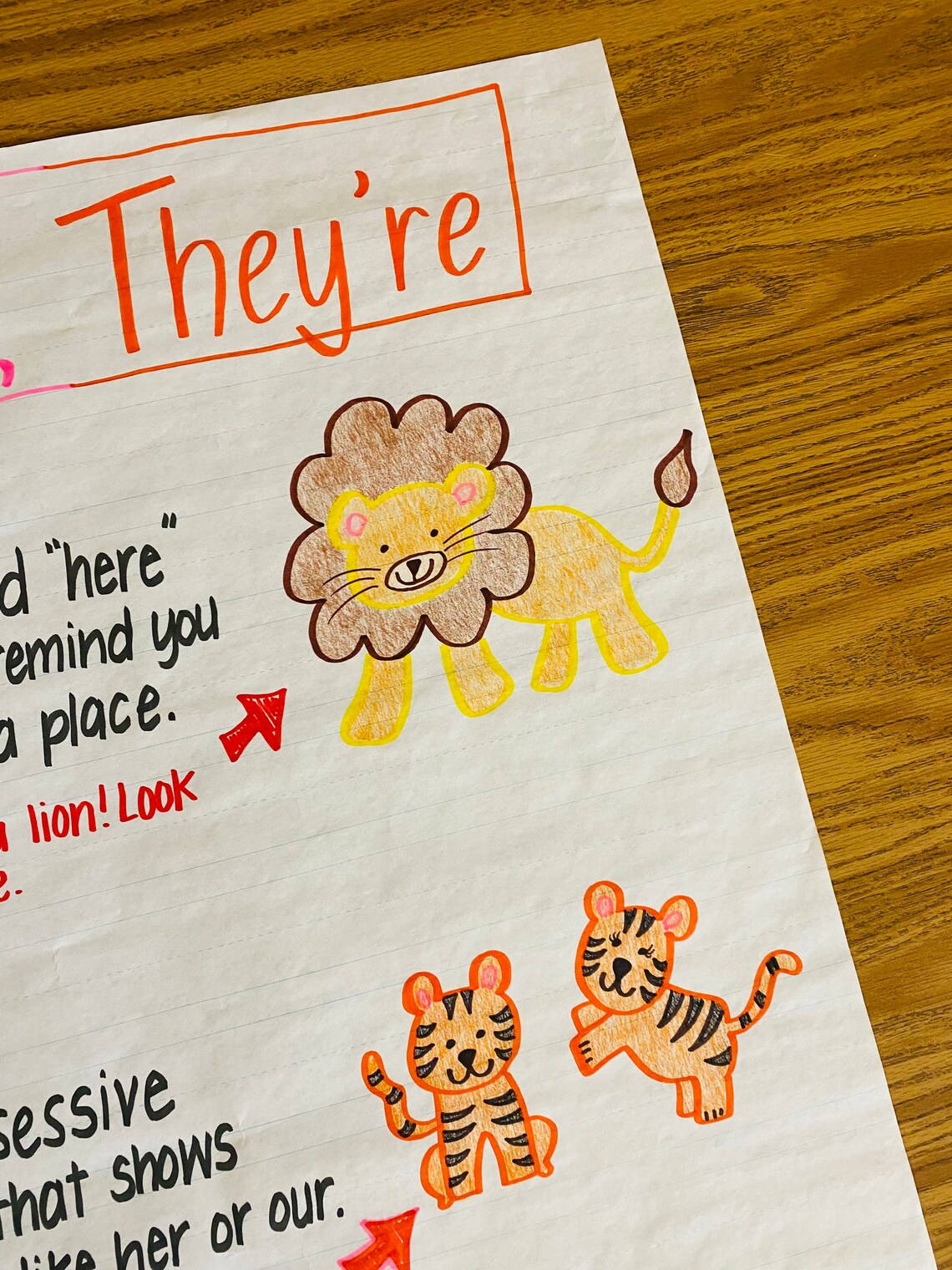 There, Their, They're Anchor Chart - Etsy