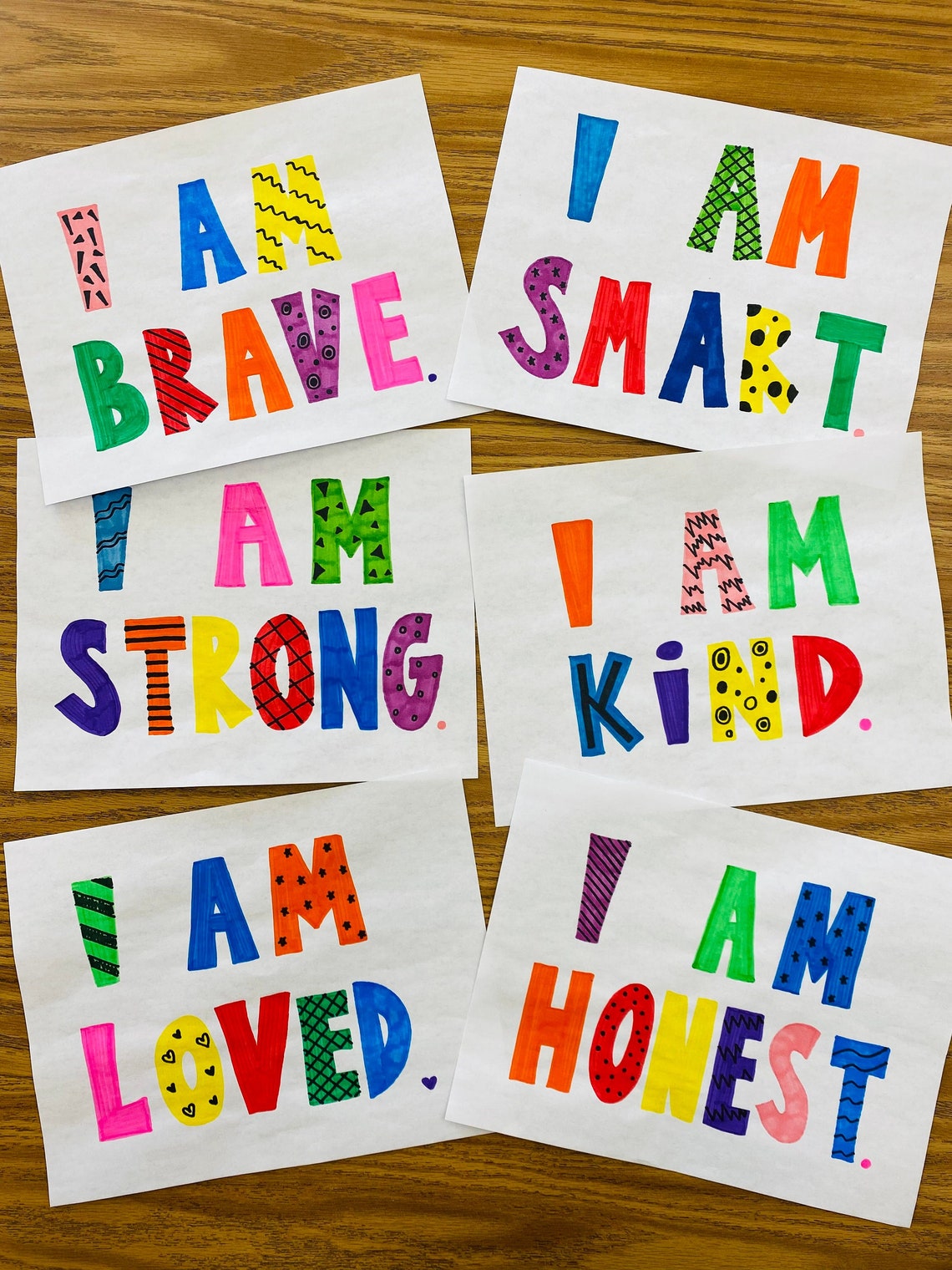 I AM Pack of Classroom Signs - Etsy