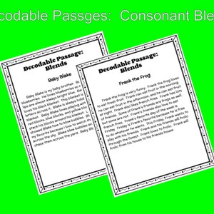 K-3 Decodable / Fluency / Comprehension/ Homeschool / Consonant Blends ...