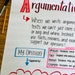 Argumentative Anchor Chart - Etsy