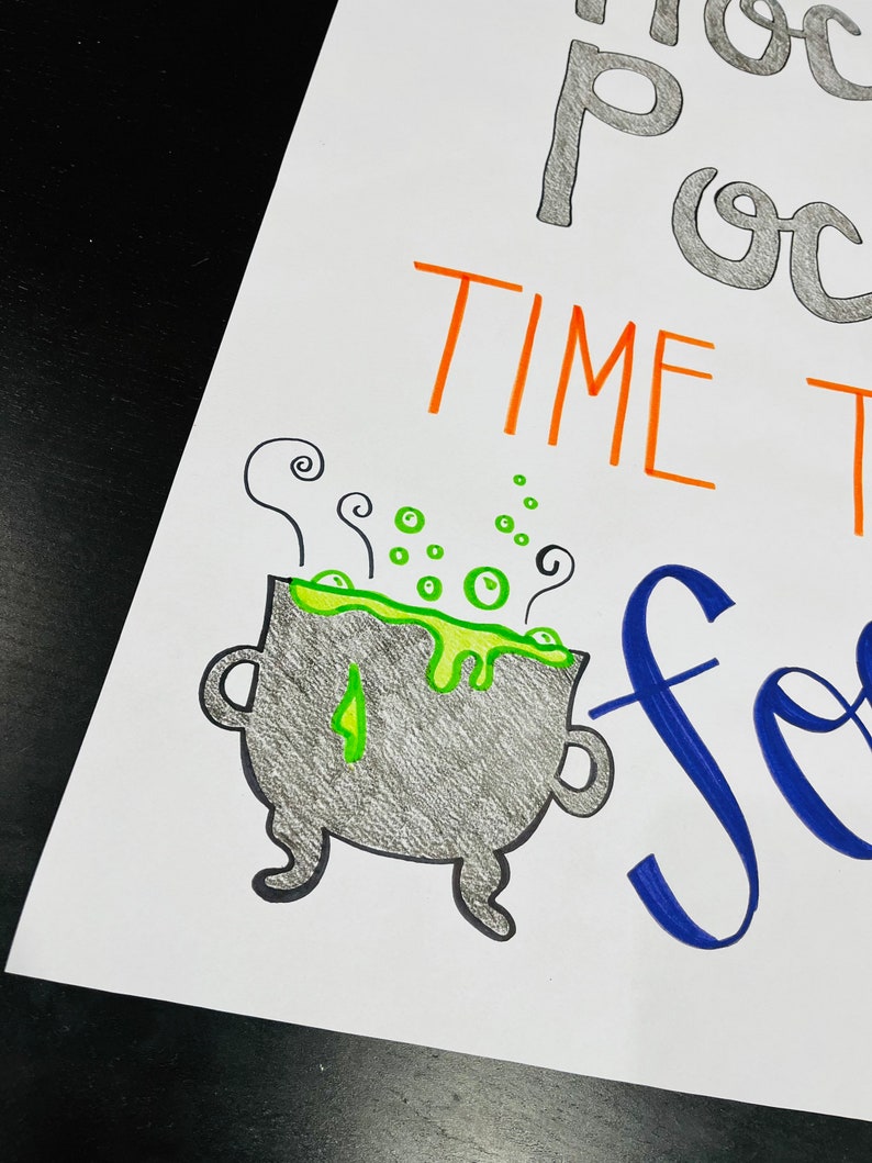 Hocus Pocus Time to Focus Anchor Chart - Etsy