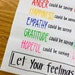Listen to Your Feelings Anchor Chart - Etsy