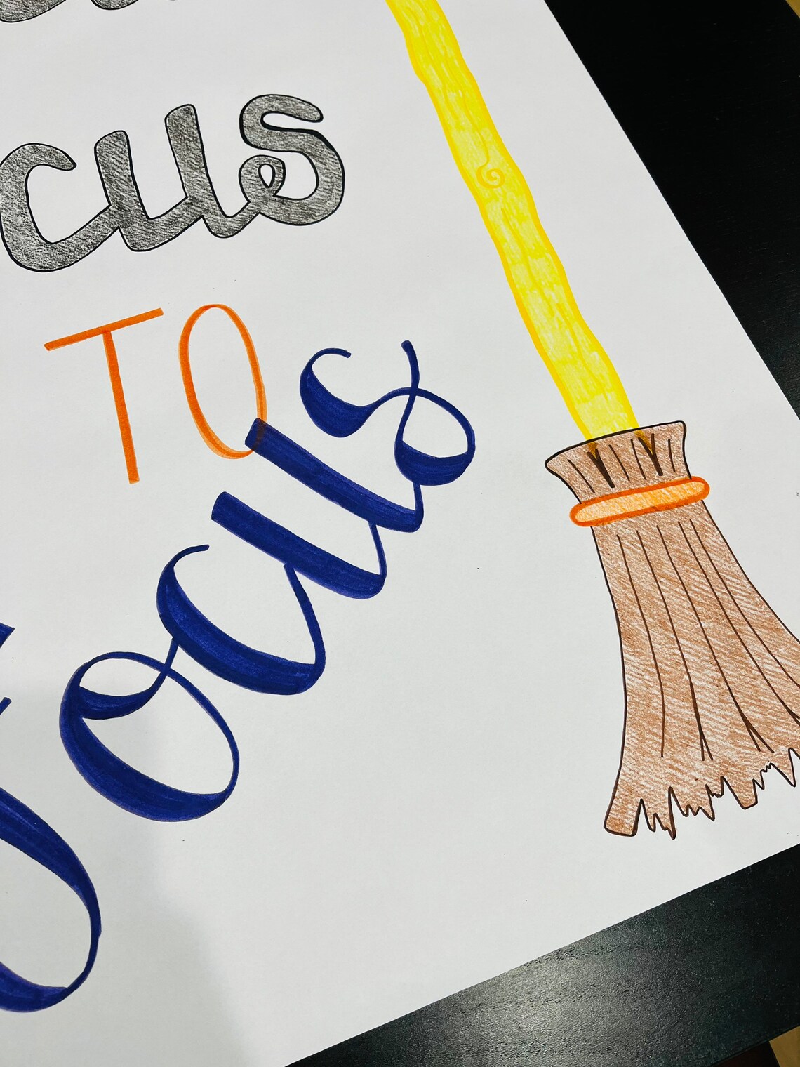 Hocus Pocus Time to Focus Anchor Chart - Etsy