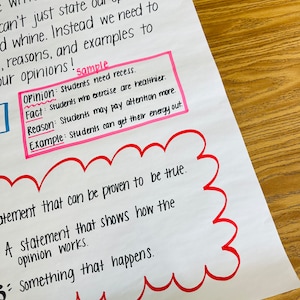 Argumentative Anchor Chart - Etsy