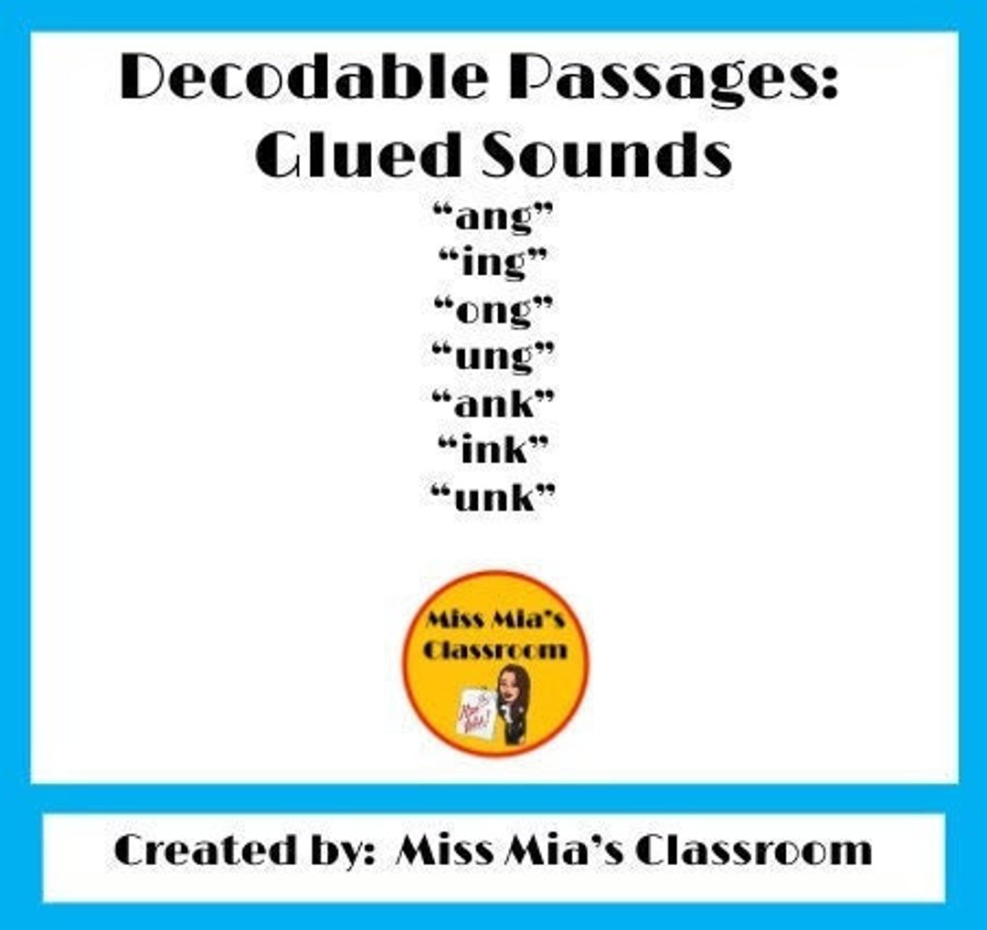 K-3 Decodable / Fluency / Comprehension / Homeschool / Glued Sounds ...