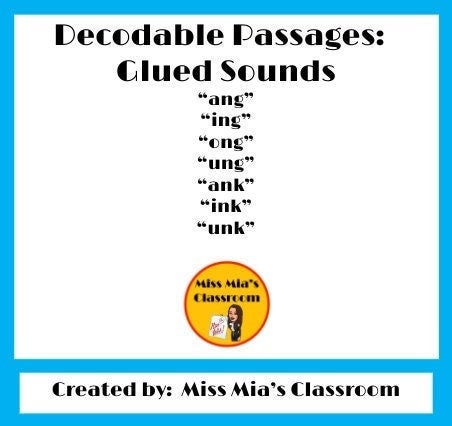 K-3 Decodable / Fluency / Comprehension / Homeschool / Glued Sounds ...