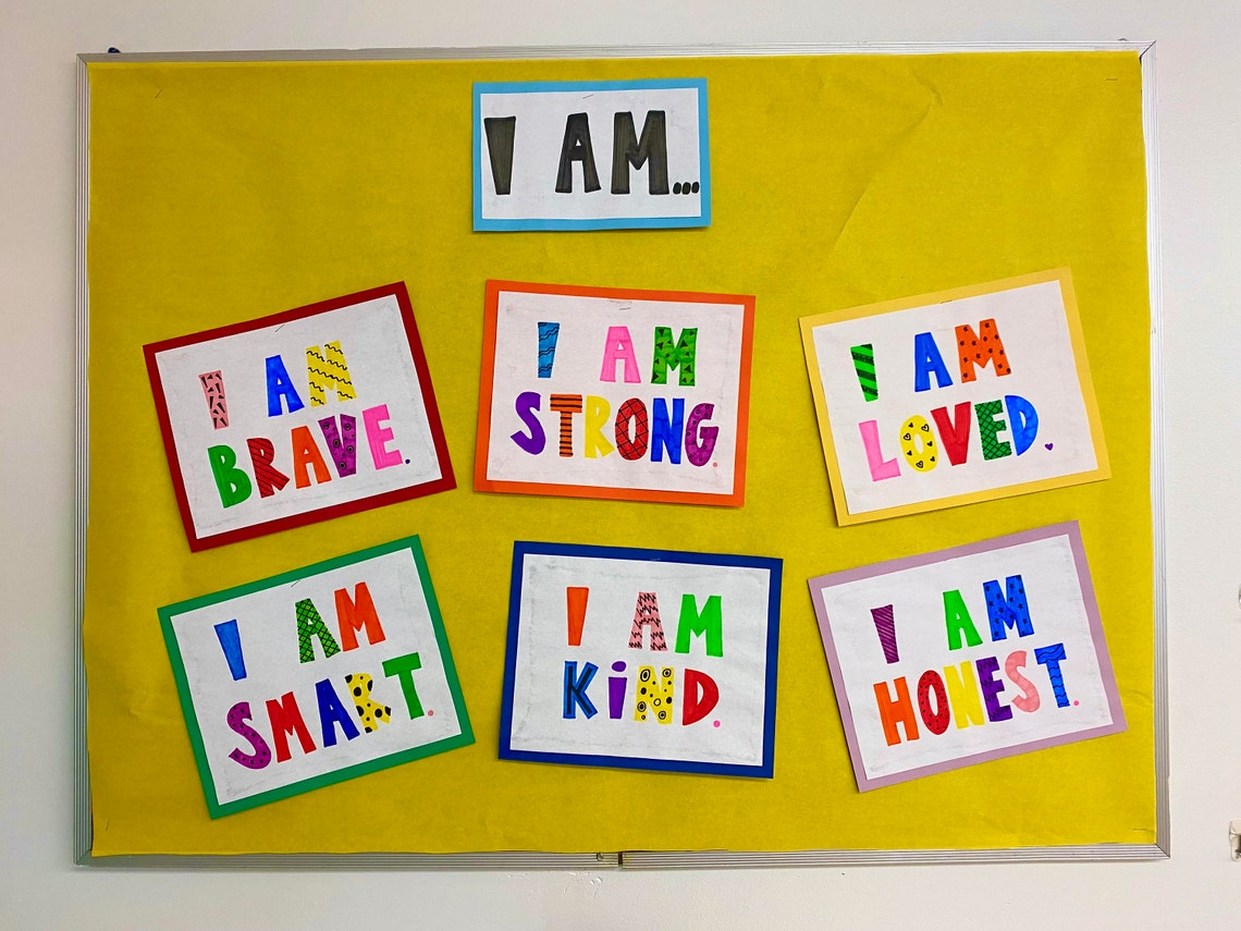 I AM Pack of Classroom Signs - Etsy