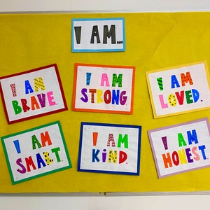 I AM Pack of Classroom Signs - Etsy