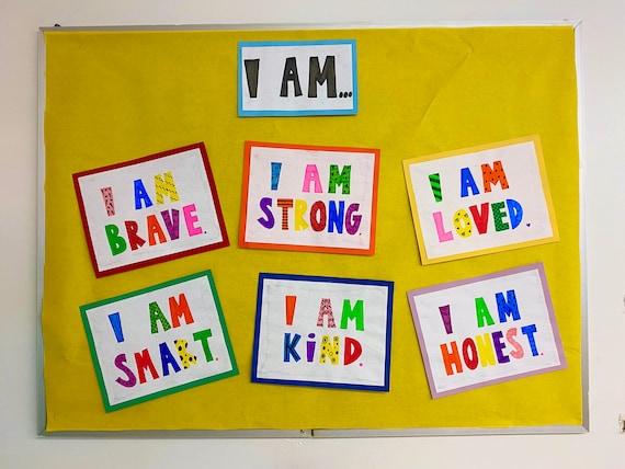 I AM Pack of Classroom Signs - Etsy