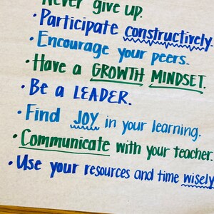 Take Charge of Your Learning Anchor Chart - Etsy