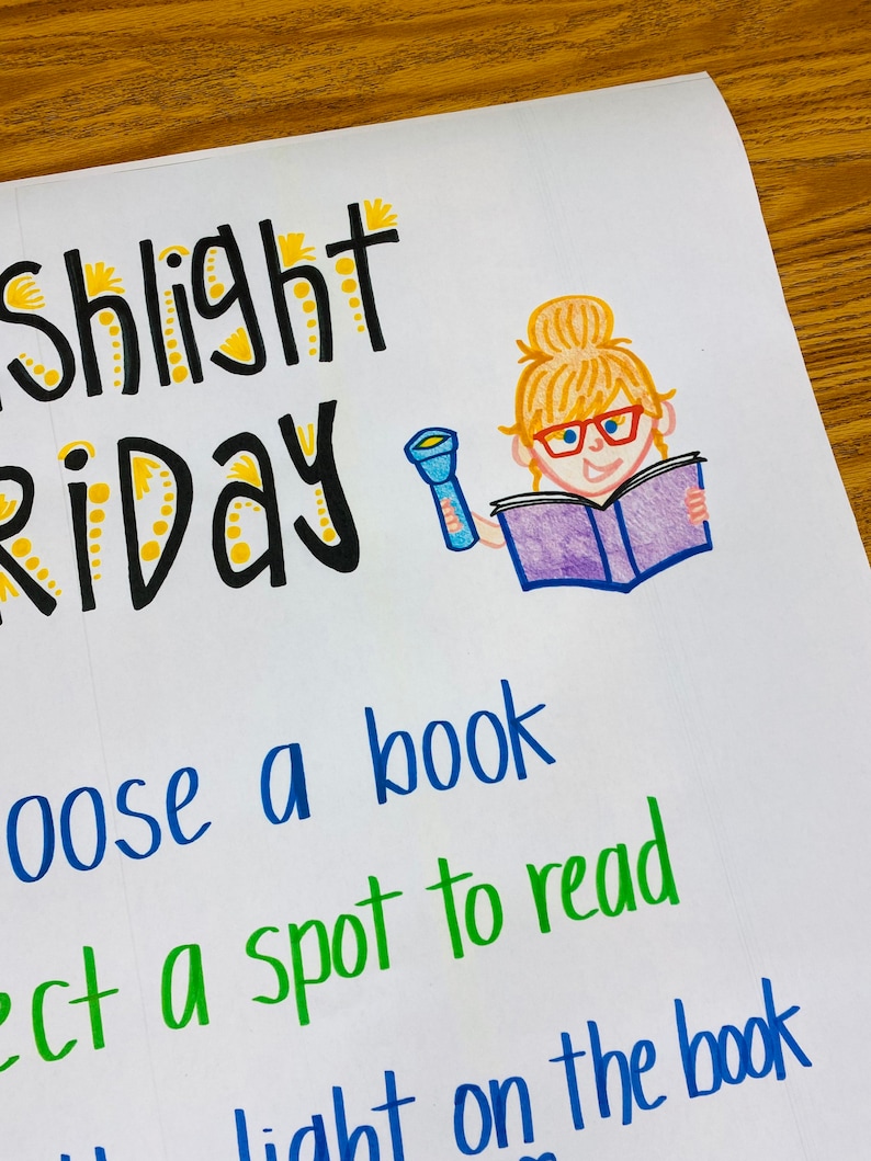 Flashlight Friday Anchor Chart - Etsy