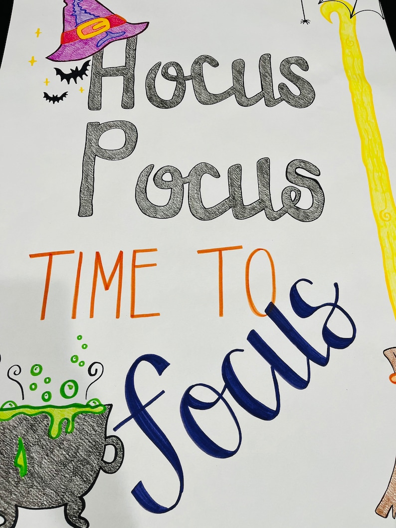 Hocus Pocus Time to Focus Anchor Chart - Etsy