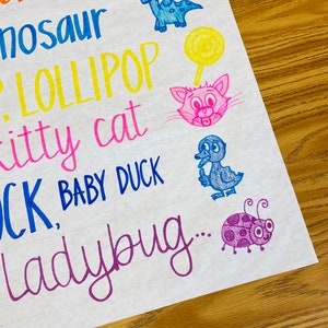 Goodbye Anchor Chart - Etsy