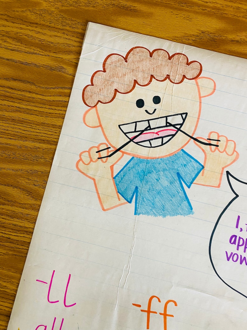 Bonus Letter/floss Rule Anchor Chart - Etsy Australia