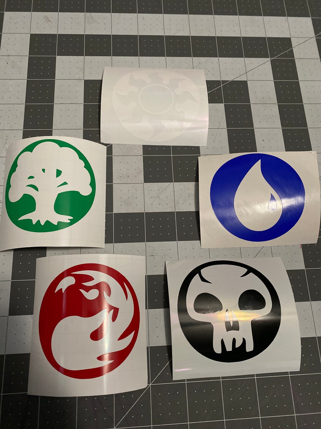 Magic the Gathering Mana Symbol Sticker Vinyl - Etsy