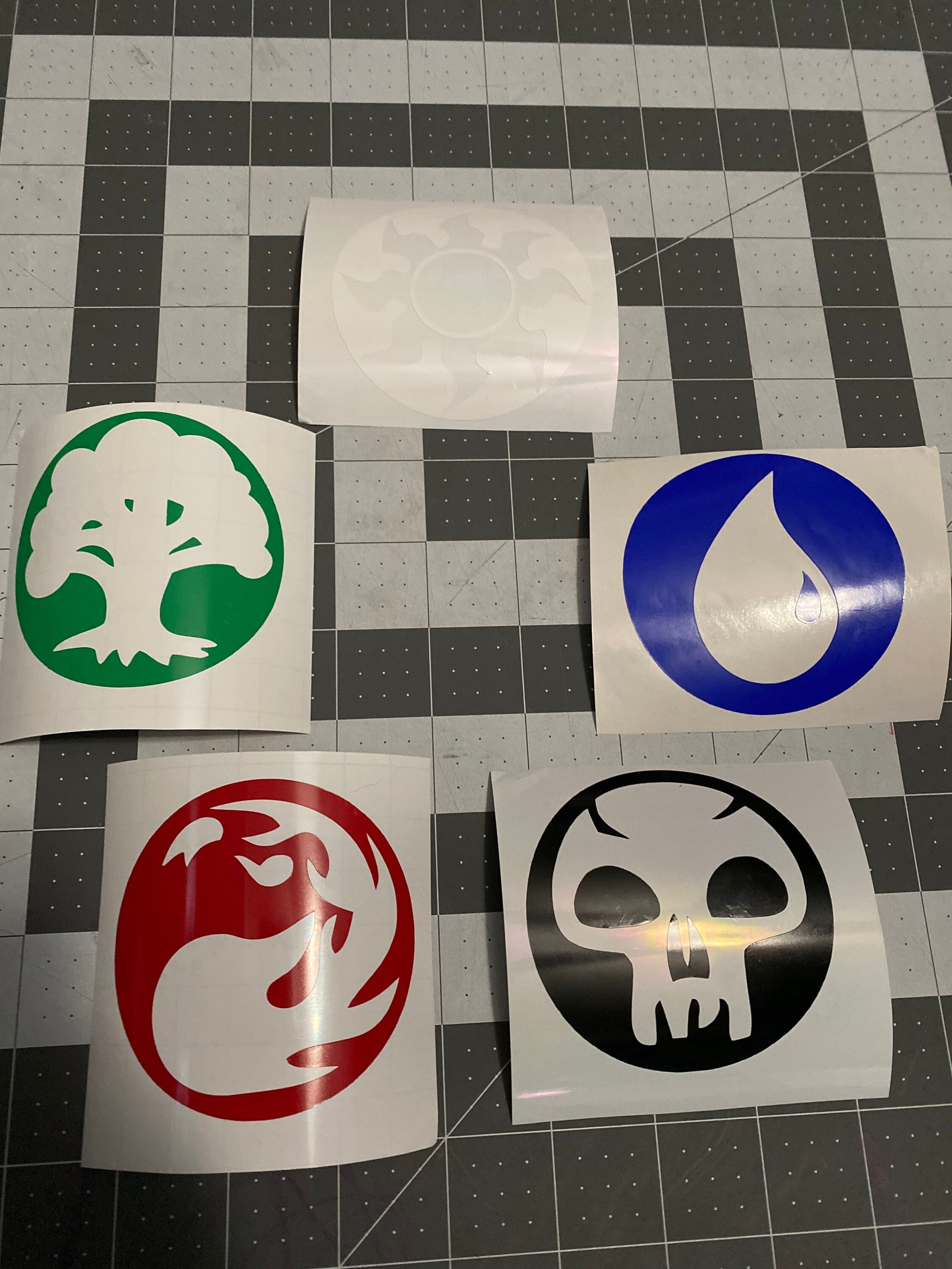 Magic the Gathering Mana Symbol Sticker Vinyl | Etsy