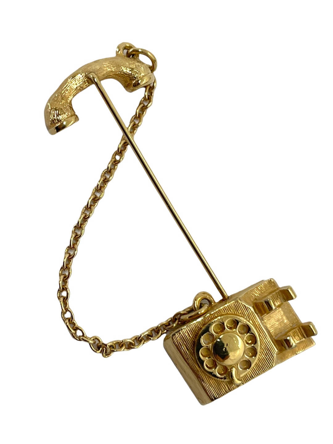 Vintage Avon Telephone Brooch - Etsy
