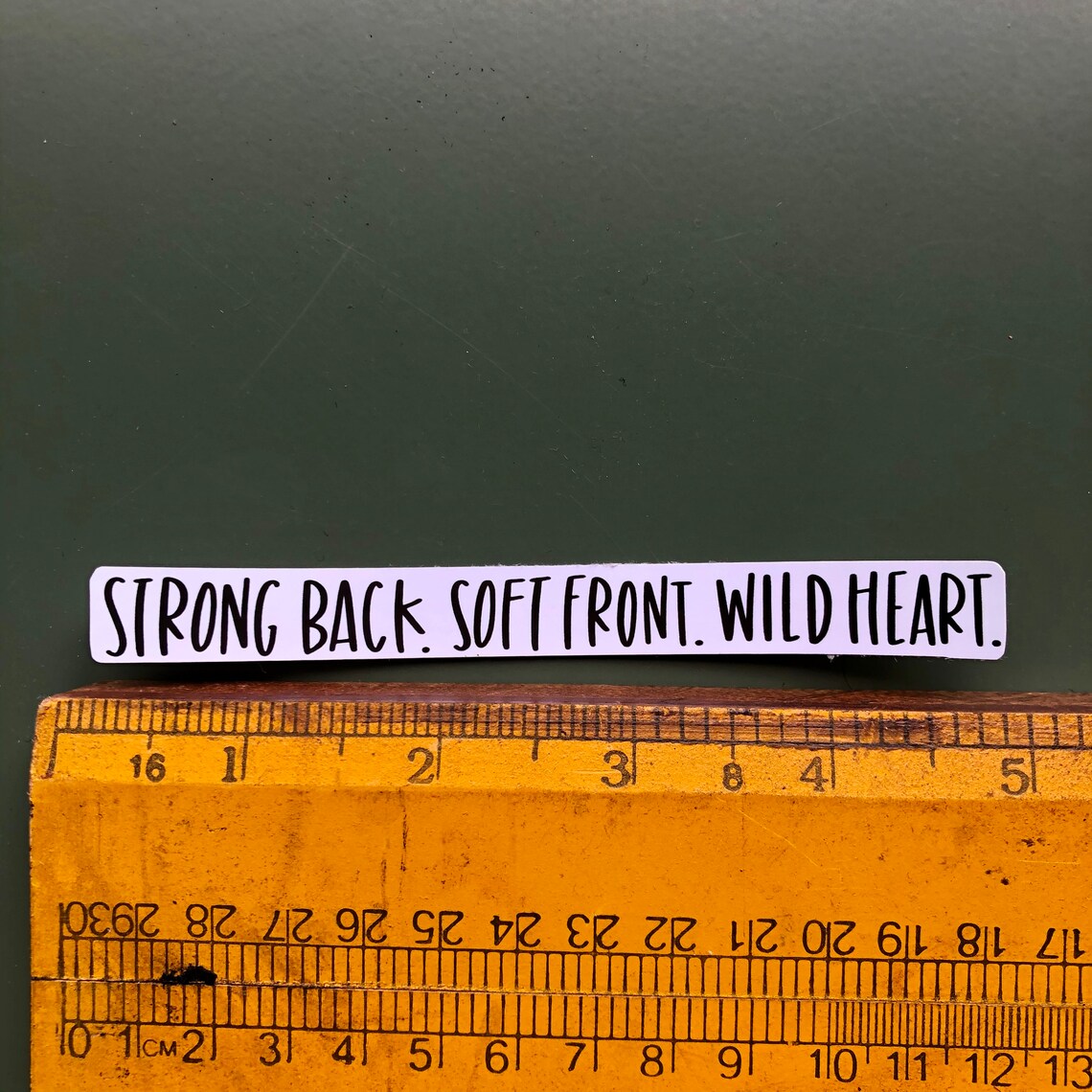 Strong Back Soft Front Wild Heart Sticker | Brené Brown Sticker ...