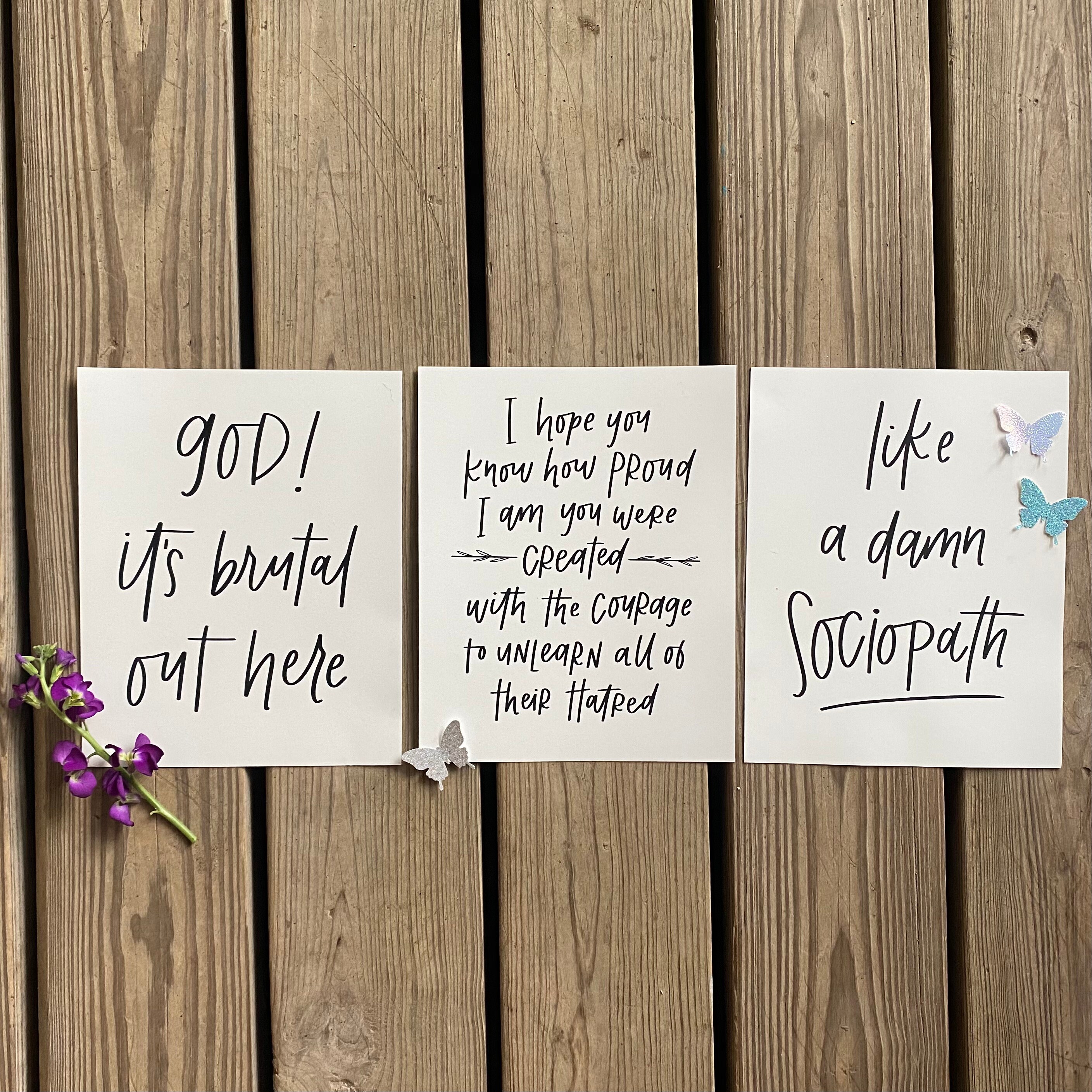 Like a Damn Sociopath Olivia Rodrigo Sour Album Merch Good 4 U Lyric ...