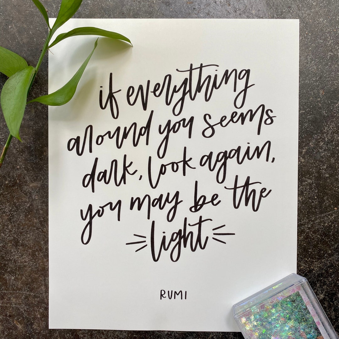 Rumi Inspirational Quote | Self-love Quote | Gift for Young Woman ...