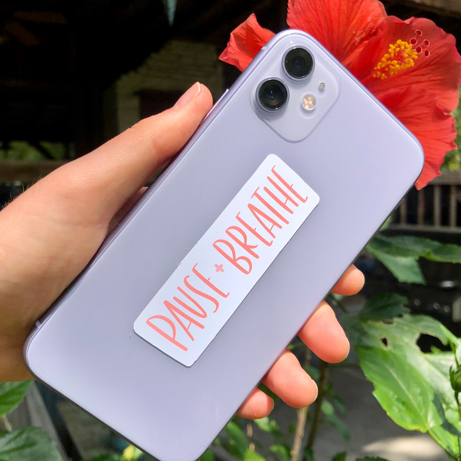 Pause and Breathe Sticker Mindfulness Sticker Sticker for Hydroflask ...