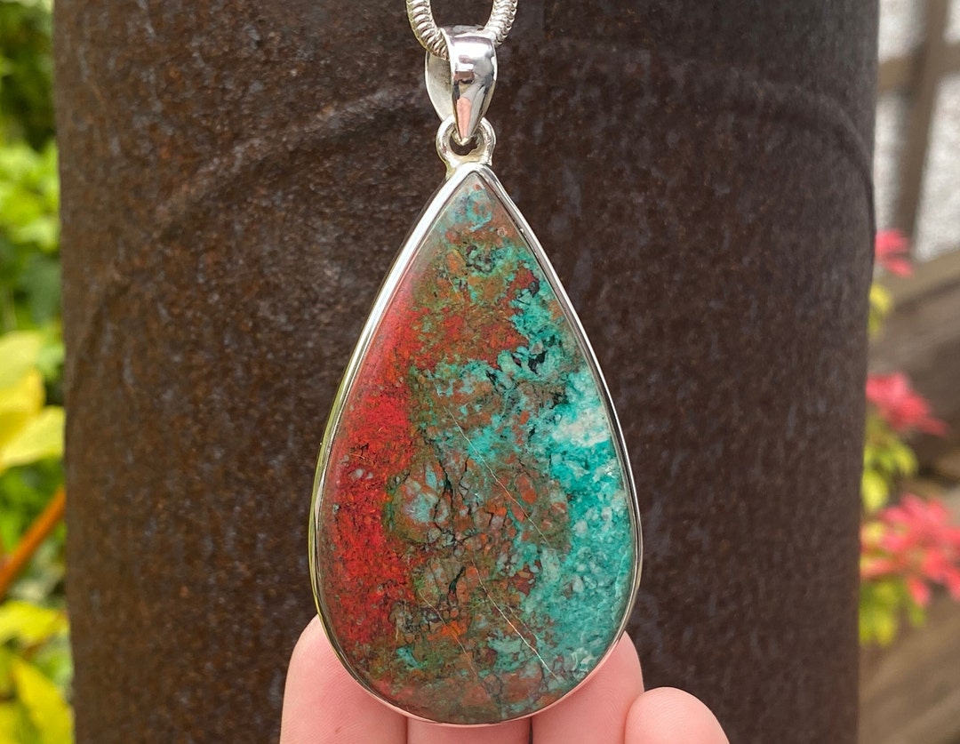 Sonora Sunrise Pendant in 925 Sterling Silver - Handmade 41x84mm ...