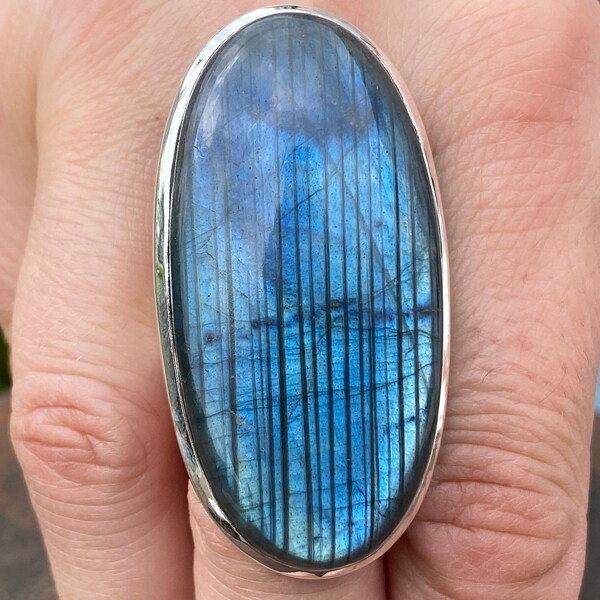 Labradorite Ring - Etsy
