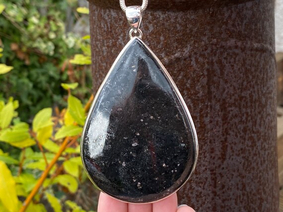 Very Large Coppernite / Copperlite Pendant in 925 Sterling - Etsy