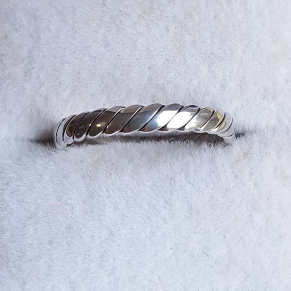 Rope Wedding Ring - Etsy UK