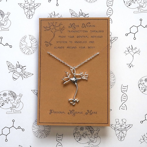 Motor Neuron Pin With Personalised Message - Etsy