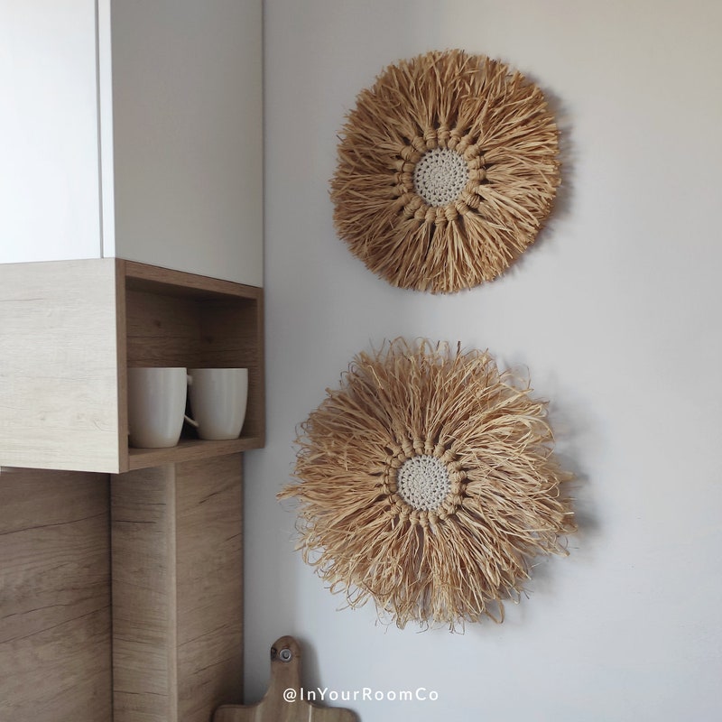 Raffia Wall Decor - Etsy