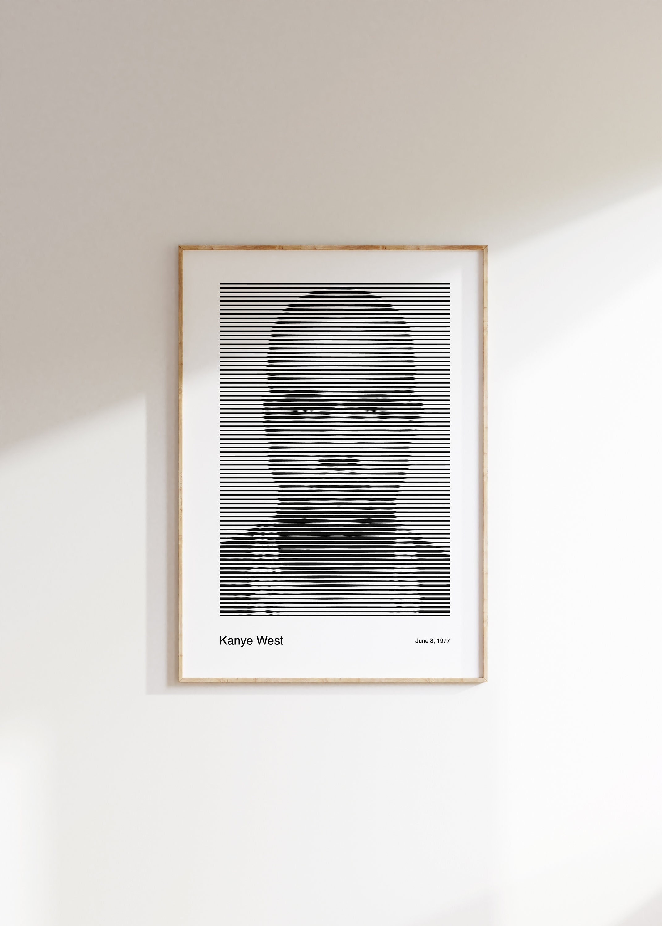 Kanye West Poster, Sound Wave Art, Hypebeast Room Decor, Digital ...