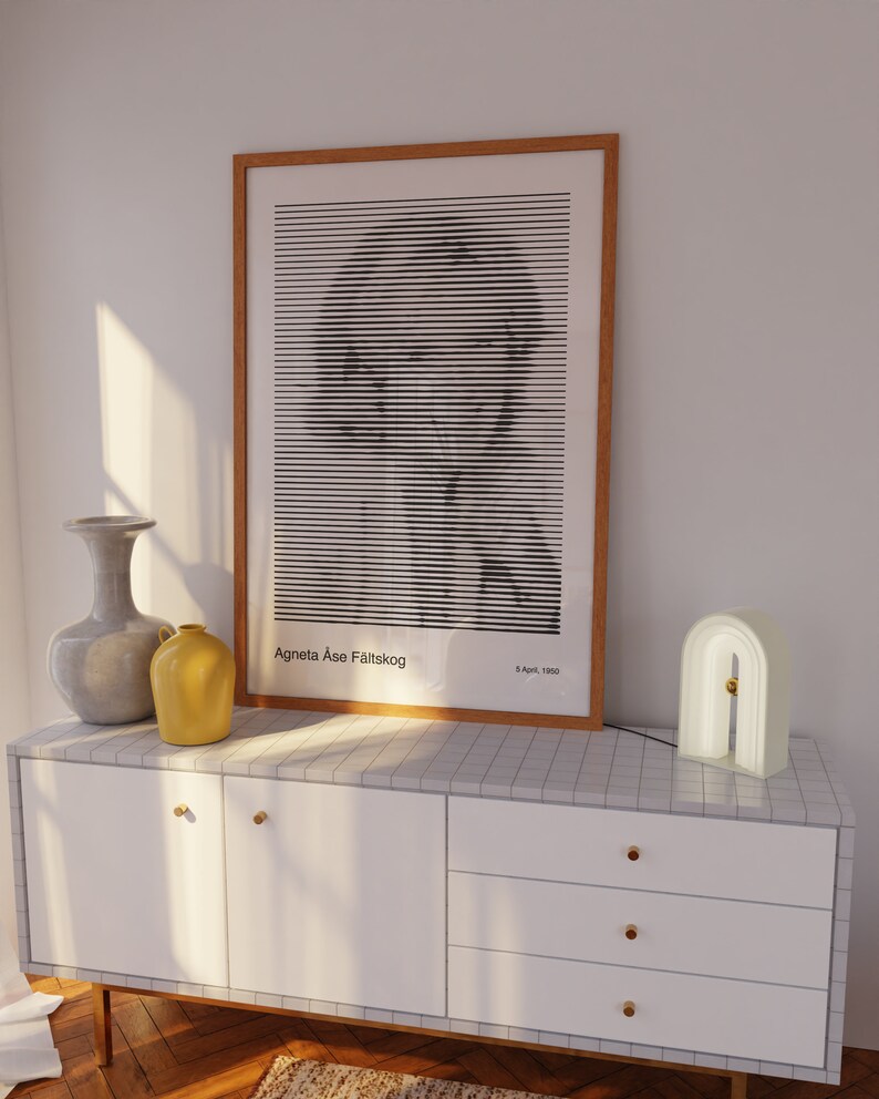 Abba Poster, Agnetha Faltskog, Sound Wave Art Printable Wall Art - Etsy