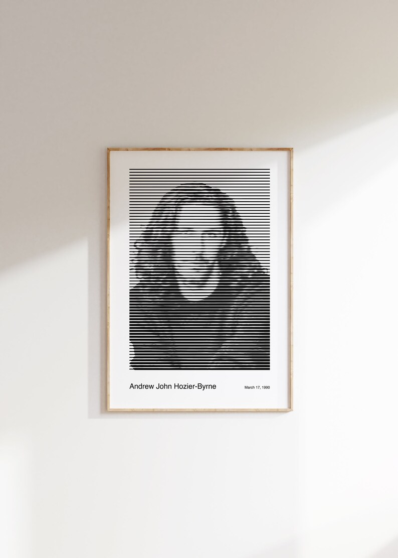 Hozier Poster, Sound Wave Art Printable Wall Art - Etsy