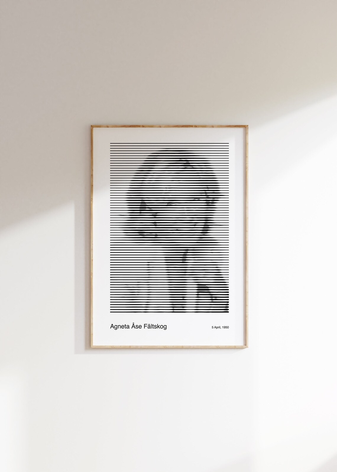 Abba Poster Agnetha Fältskog Sound Wave Art Printable Wall - Etsy
