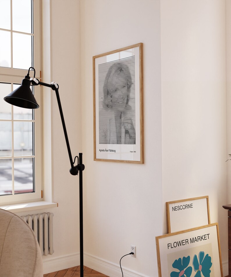 Abba Poster, Agnetha Faltskog, Sound Wave Art Printable Wall Art - Etsy